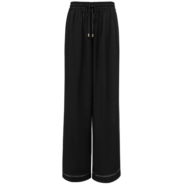 Bowie Pants – Wide-Leg Linen Blend Pants | Black - Moke Apparel