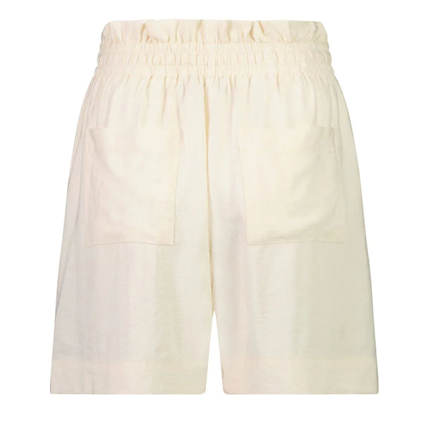 Jenna Women's Paperbag Shorts - Coconut Milk | Cream - Moke Apparel